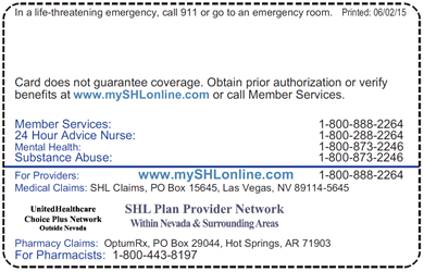 SHL Provider Directories - Member - Sierra Health and Life