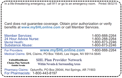 SHL Provider Directories - Doctor / Provider - Sierra Health and Life